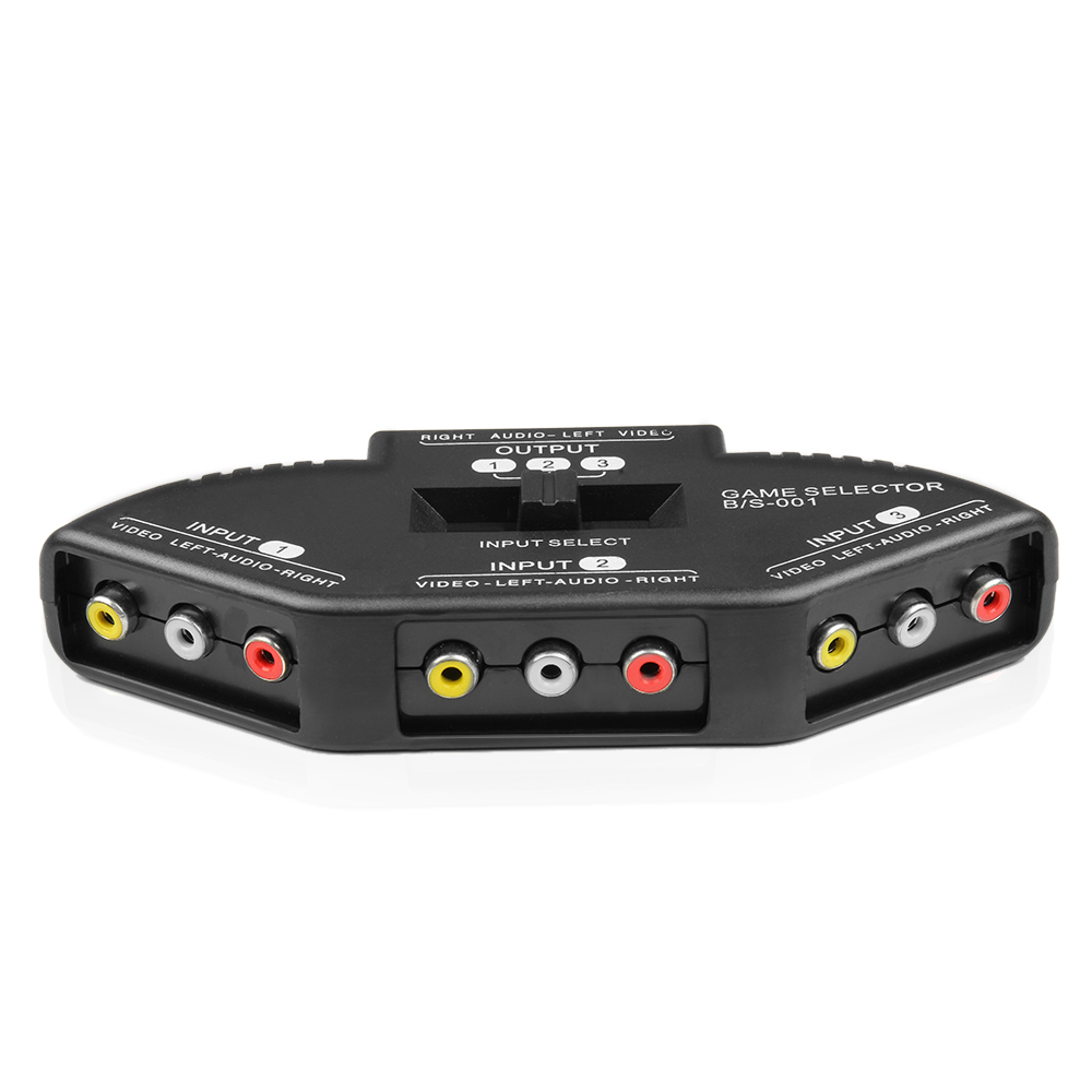 3 Way Port RCA Audio and Video Composite AV Switcher Selector Switch ... 3 Way Port RCA Audio and Video Composite AV Switcher Selector Switch ...