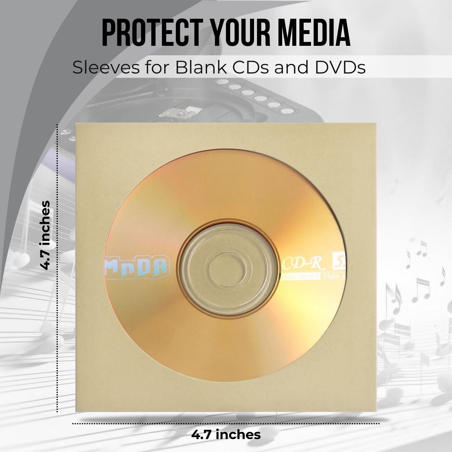 blank paper cd cases