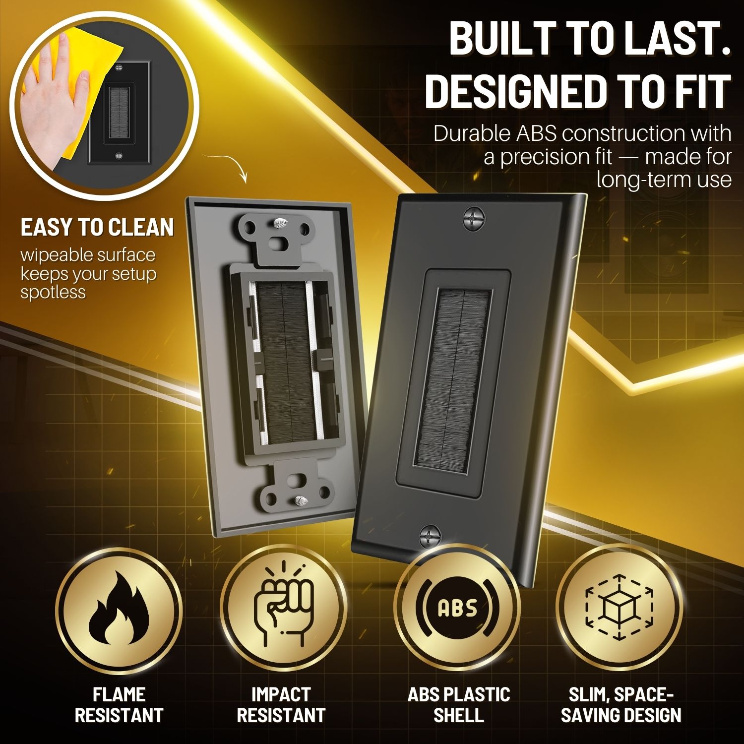 Wall Mount Telephone Faceplate Cover